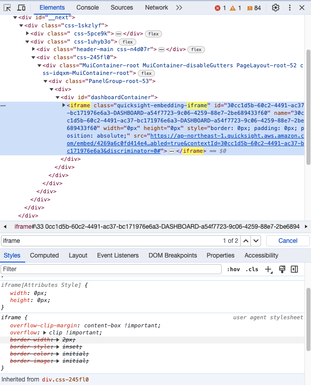 Iframe Is Not Resized At V240 · Issue 170 · Awslabsamazon Quicksight Embedding Sdk · Github 