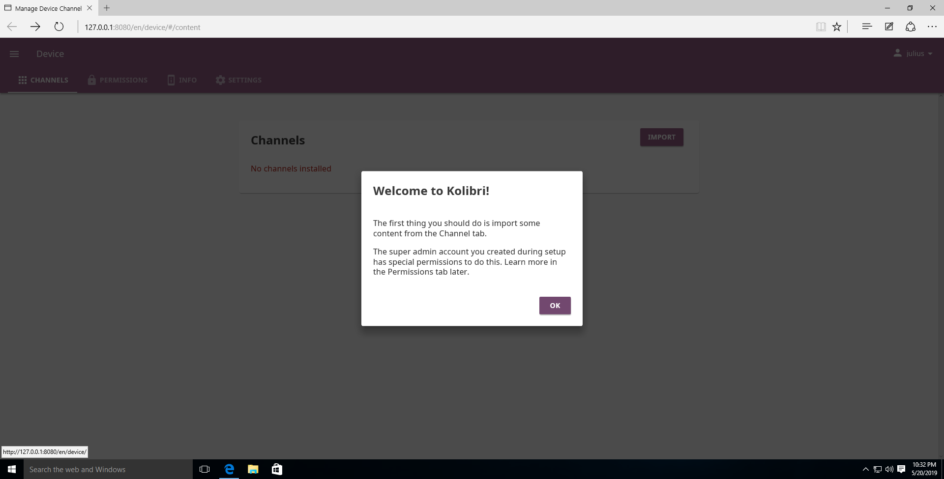 "Welcome to Kolibri" modal not closing · Issue #5518 · learningequality/kolibri · GitHub