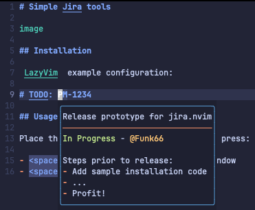 GitHub - Funk66/jira.nvim: Jira plugin for Neovim