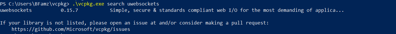 [uWebSockets] · Issue #12085 · microsoft/vcpkg · GitHub