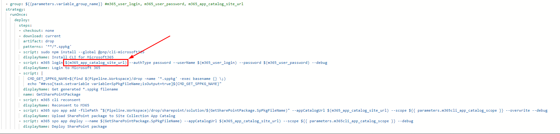 Error uploading SPFx package to app catalog (Azure DevOps Pipelines) · Issue #4235 · pnp/cli ...