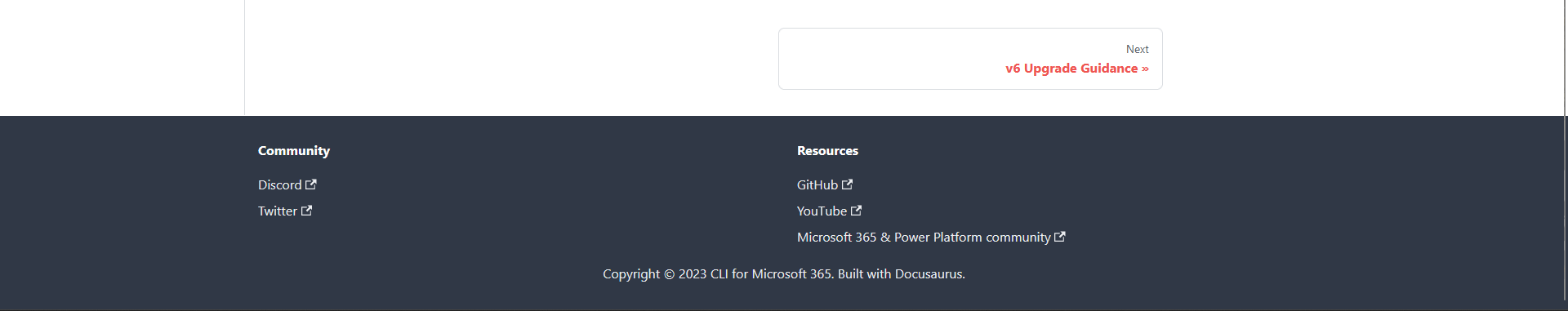Docusaurs: Update the footer UI & mobile menus · Issue #4611 · pnp/cli-microsoft365 · GitHub