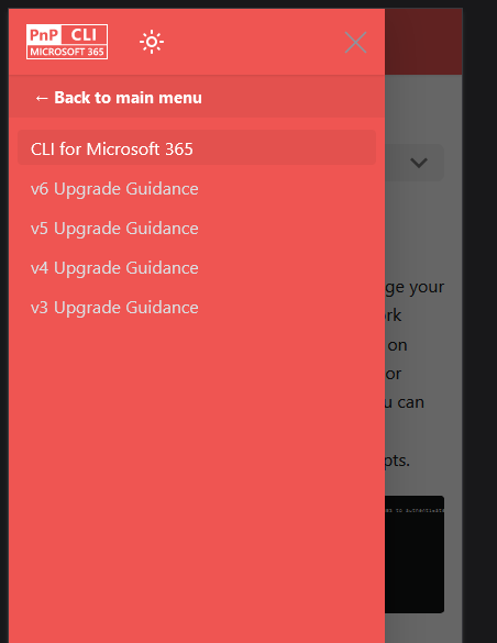 Docusaurs: Update the footer UI & mobile menus · Issue #4611 · pnp/cli-microsoft365 · GitHub