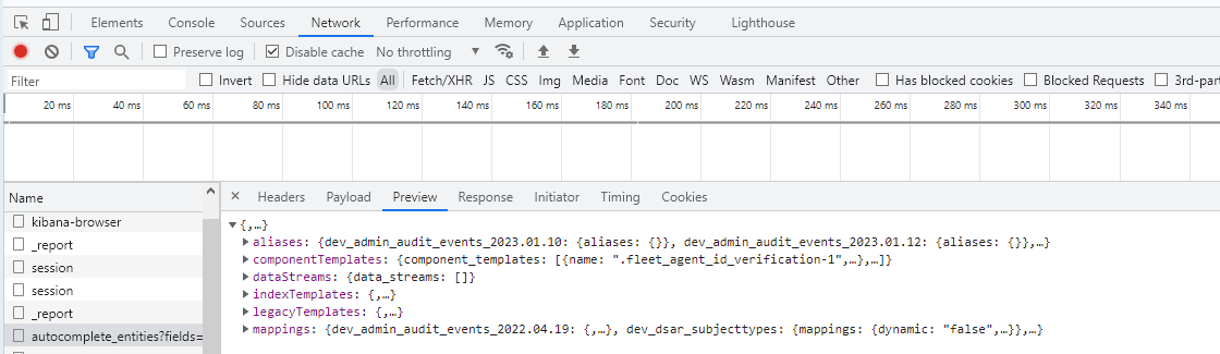 Autocomplete does not suggest index/alias names in dev tools on Windows · Issue #151032 ...