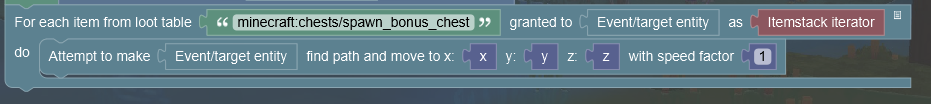 Entity blocks can not be used inside For each item loot table (entity) · Issue #3613 · MCreator ...