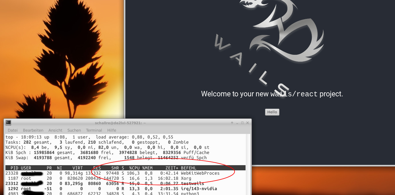 high cpu usage (up to 100%) · Issue #302 · wailsapp/wails · GitHub