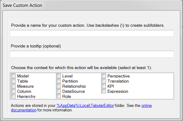 Save / Cancel buttons not appearing when creating Custom Actions on Windows 7 · Issue #187 ...