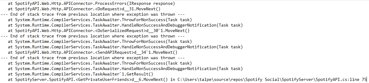 Follow.OfCurrentUser breaks with No type given exception · Issue #461 · JohnnyCrazy/SpotifyAPI ...