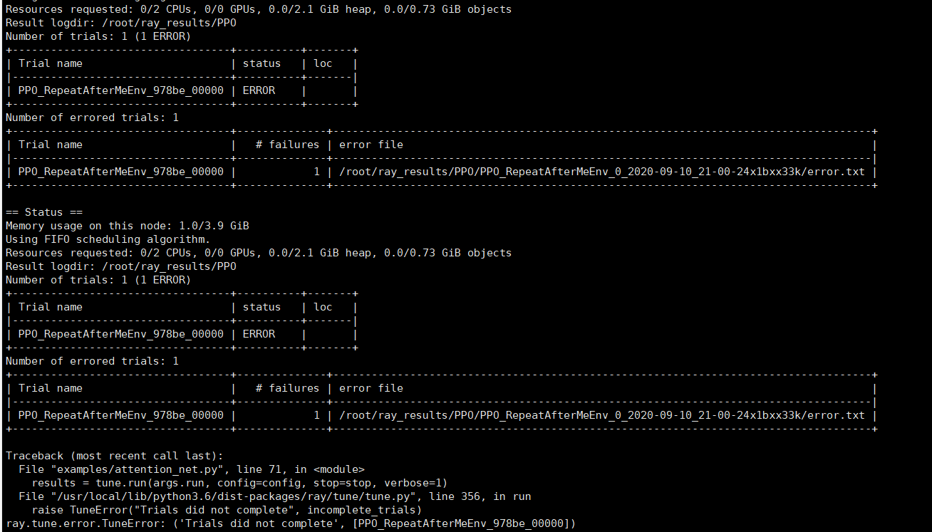 Trials did not complete · Issue #9750 · ray-project/ray · GitHub