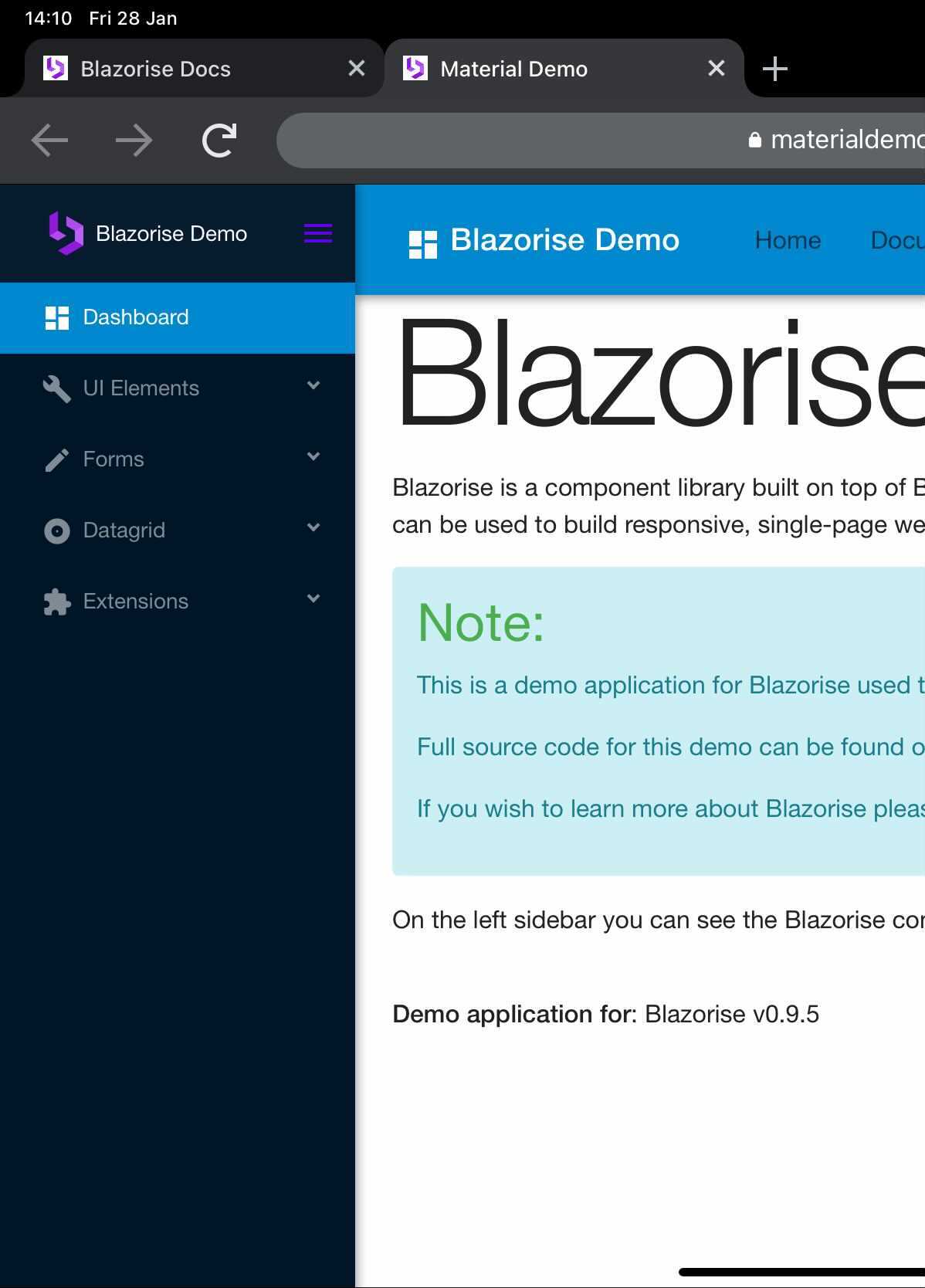 BarEnd content falls off on mobile browsers · Issue #3372 · Megabit/Blazorise · GitHub