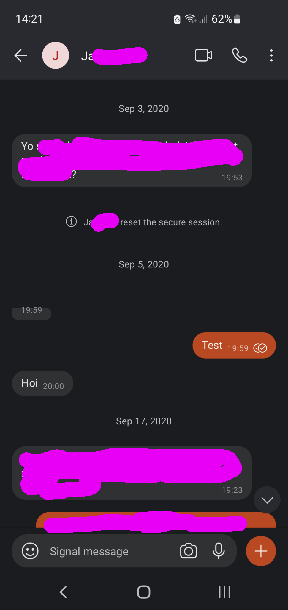 Messages glitch in view after secure session reset. · Issue #12913 ...