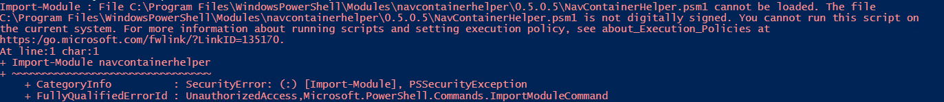 issue creating new container · Issue #370 · microsoft/navcontainerhelper · GitHub