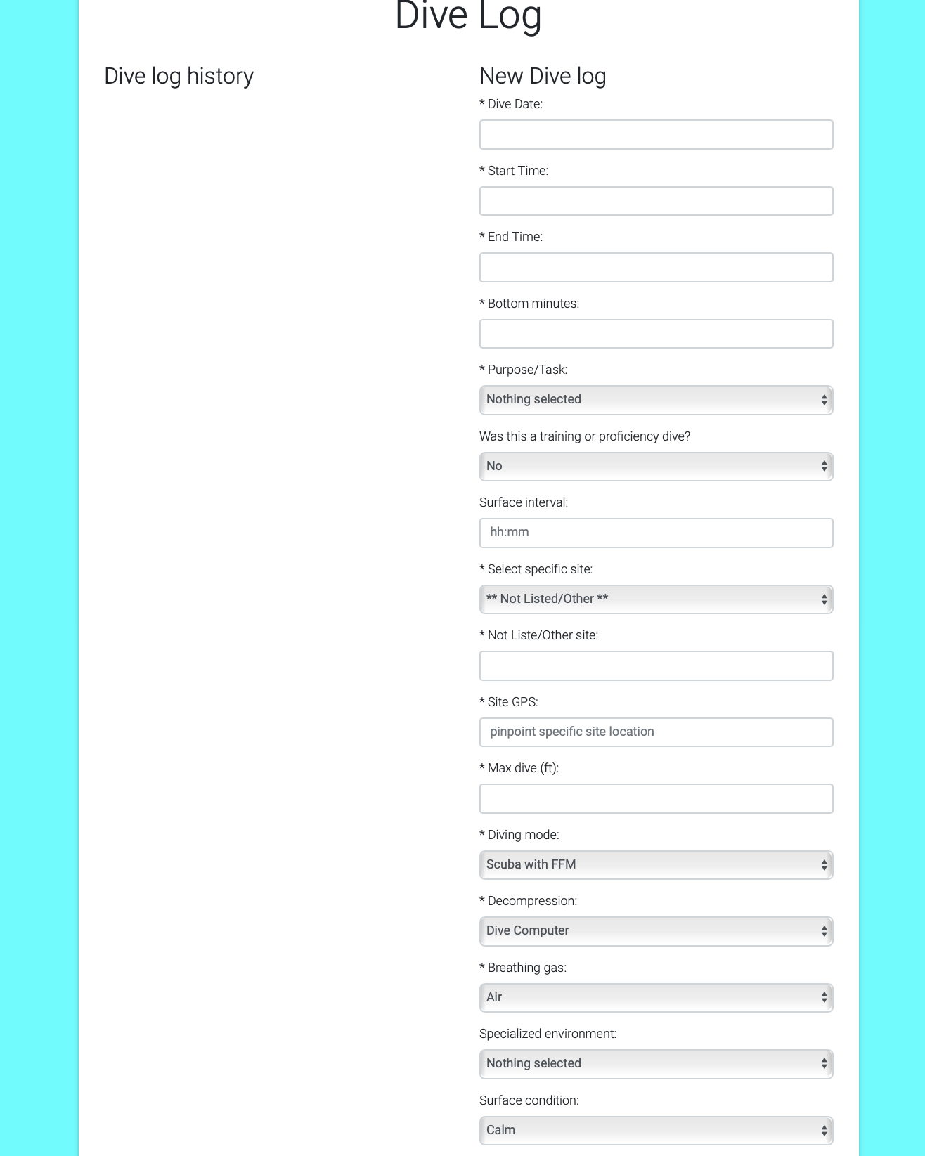 GitHub - Rickybaca/Mbari-Diver-Logger-Front-End