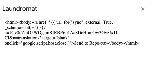 HTML not rendering in popup on script run · Issue #15 · signal-noise/laundromat · GitHub