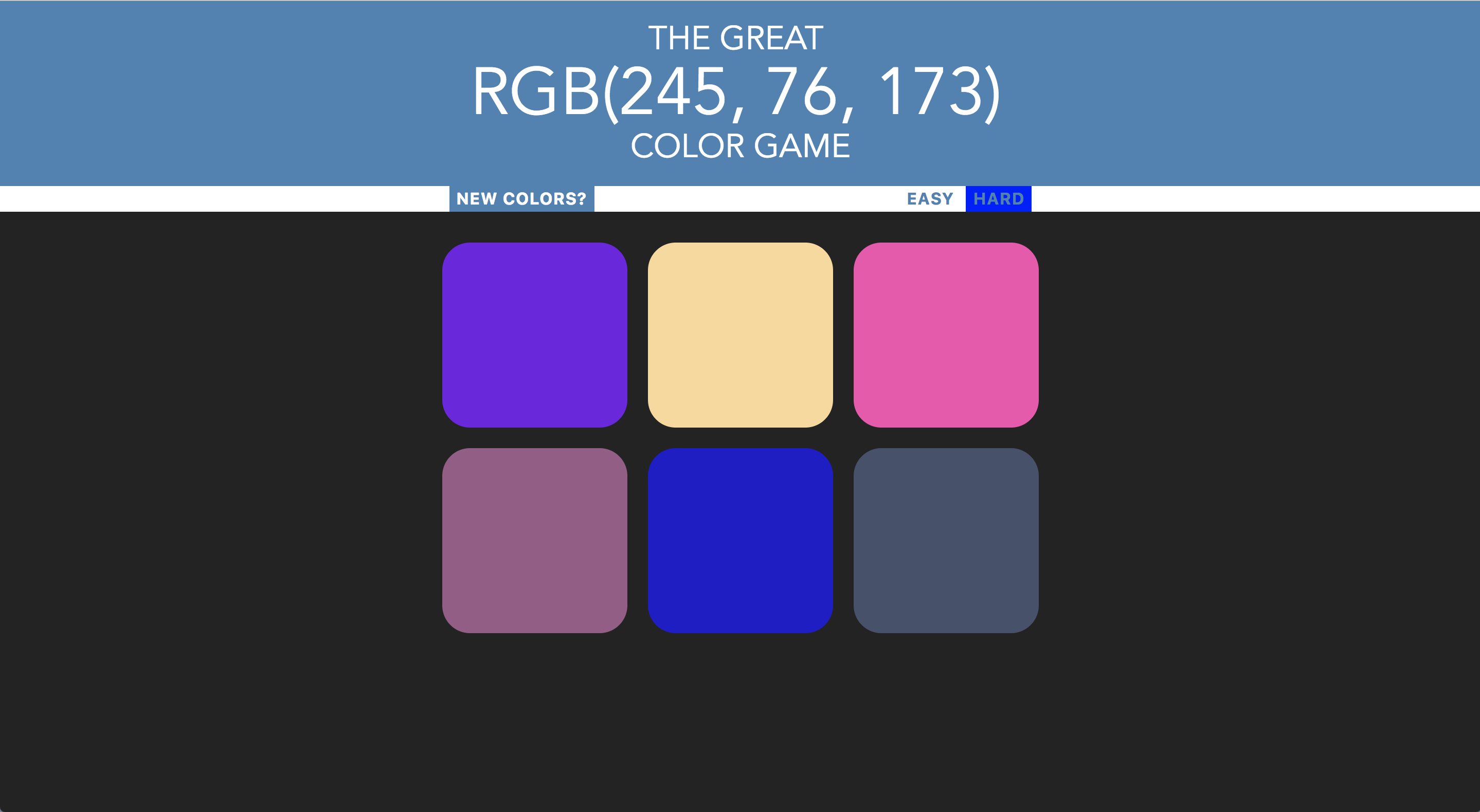 GitHub - aeolion7/rgbgame: In-browser, RGB color guessing game. The ...