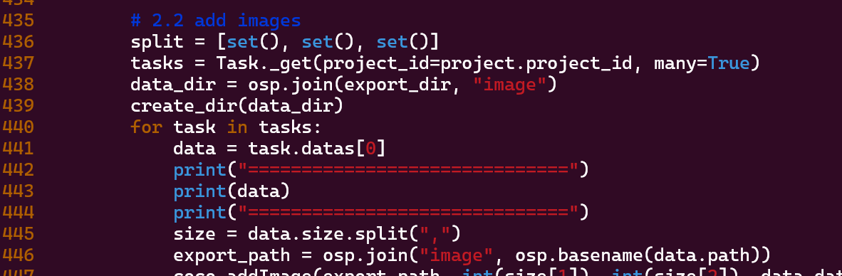 语义分割 导出数据集 报错:‘nonetype Object Has No Attribute Split 导致无法成功导出数据 · Issue 105 · Paddlecv Sig
