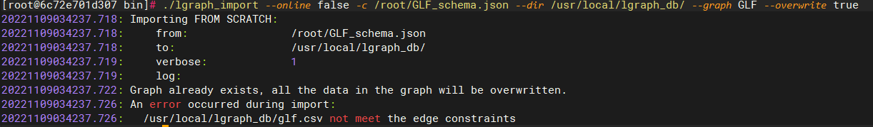 ./lgraph_import import data failed · Issue #101 · TuGraph-family/tugraph-db · GitHub