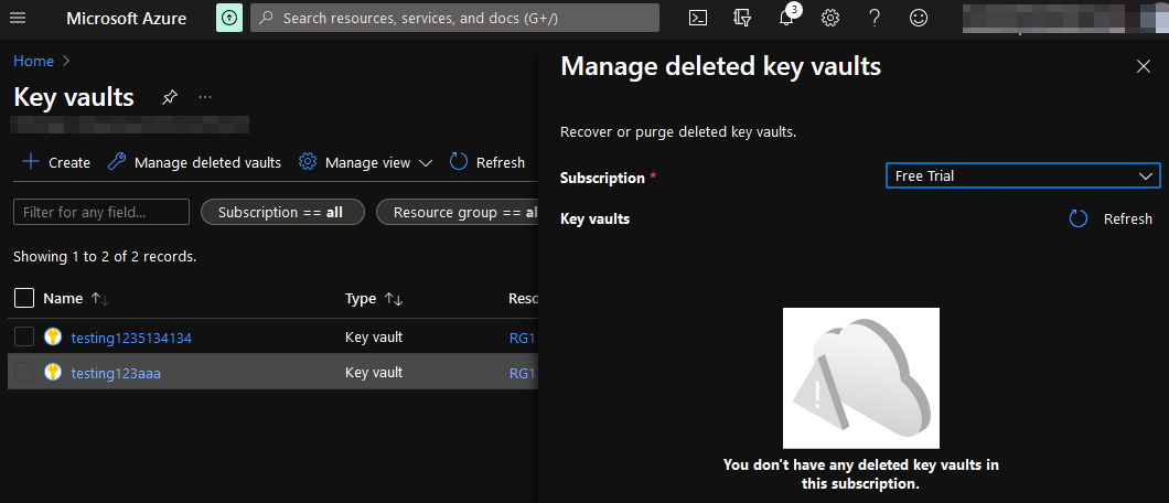 New Azkeyvault The Vault Name Xxxxxx Is Already In Use · Issue 15115 · Azureazure