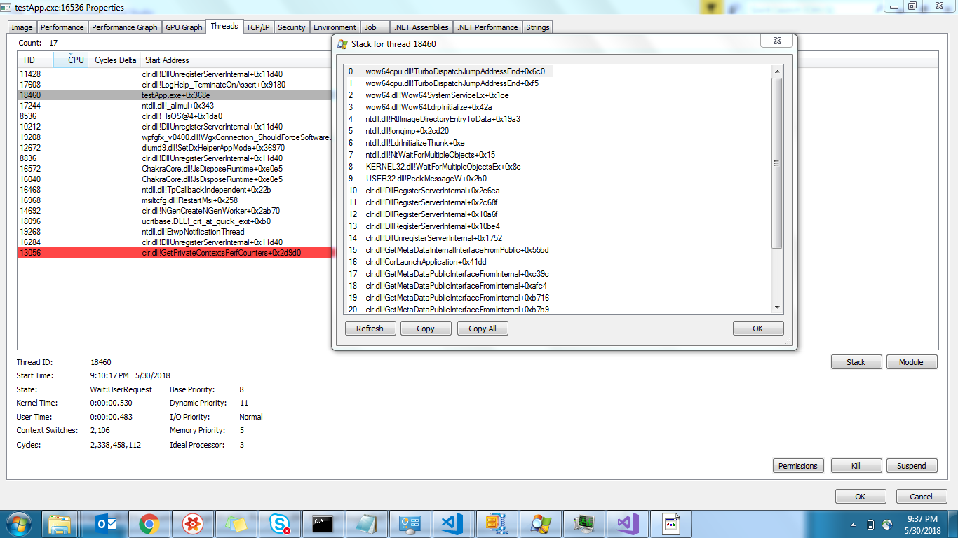 Background process for wpf app is never killed even after packaging server, wpf app, and command ...