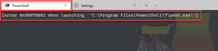 [error 0x800700c1 when launching `C:\Program Files\PowerShell\7\pwsh.exe'] · Issue #10536 ...