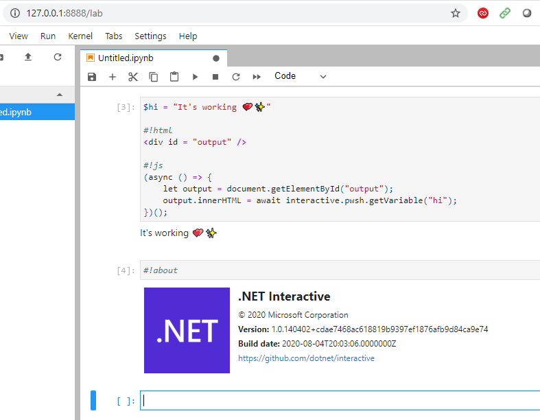 Missing /nbextensions/widgets/notebook/js/extension.js · Issue #657 · dotnet/interactive · GitHub