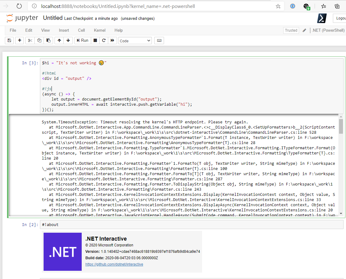Missing /nbextensions/widgets/notebook/js/extension.js · Issue #657 · dotnet/interactive · GitHub