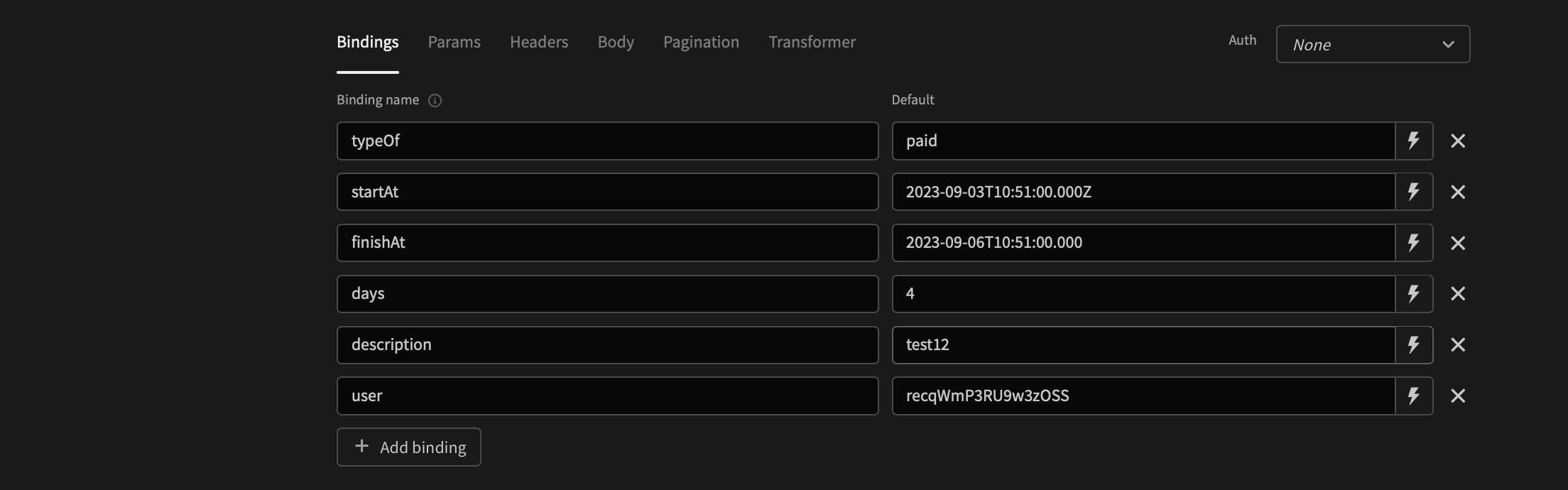 [BUDI-7471] Binding variable user in query · Issue #11722 · Budibase/budibase · GitHub