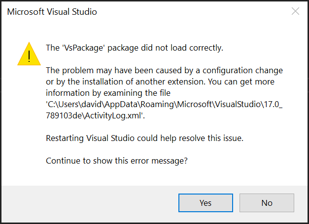 PMUI Update solution nuget packages: Collection was modified; enumeration operation may not ...