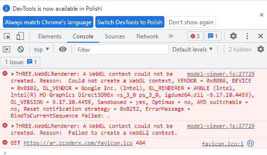 A WebGL could not be created - weird issue · google model-viewer · Discussion #4293 · GitHub