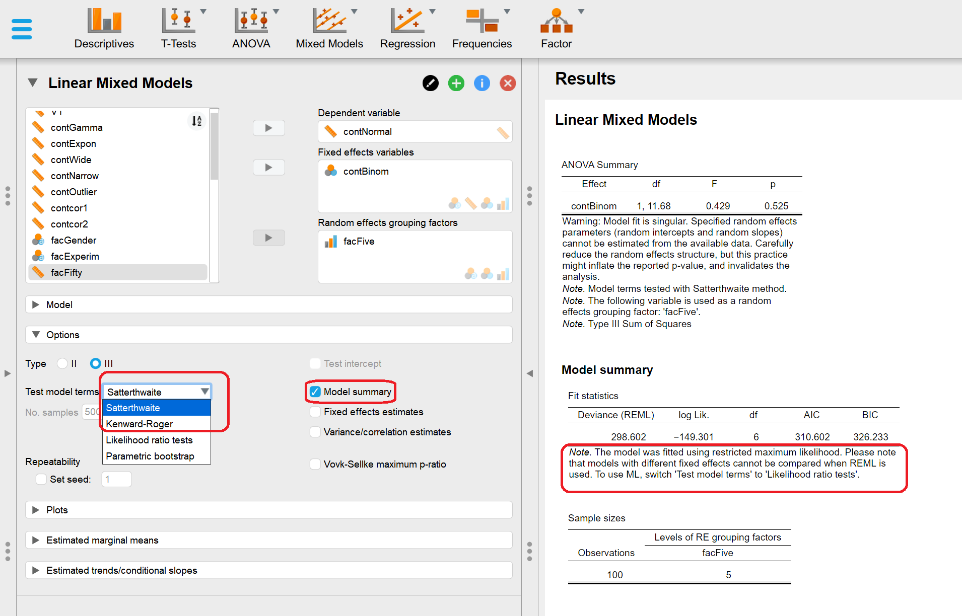 [Feature Request]: Add REML · Issue #1669 · jasp-stats/jasp-issues · GitHub