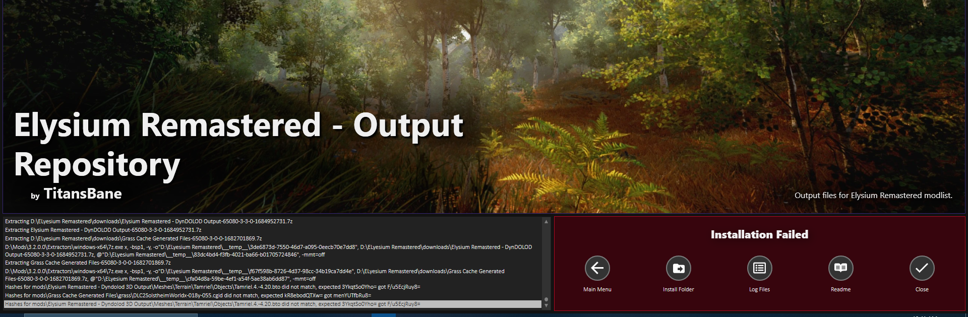 Error during install - incorrect hash. redownloaded and reinstalled and error still occurs ...