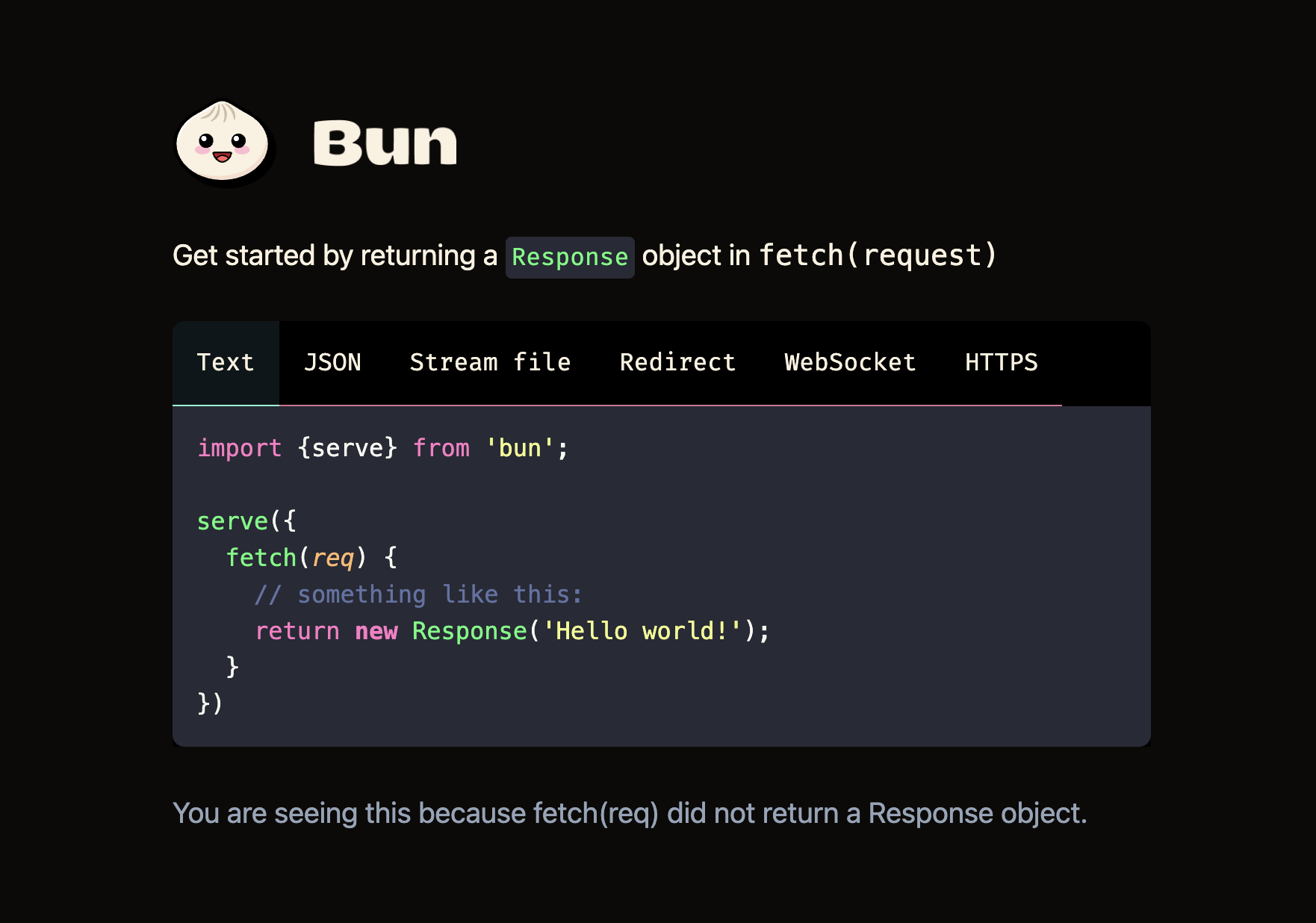 Bun.serve with BunFile-body as Response stopped working in v0.8.0 · Issue #4368 · oven-sh/bun ...