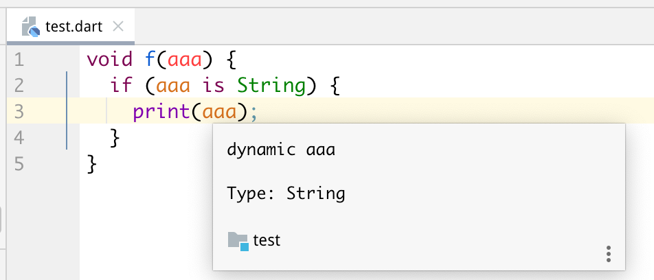 Analyzer And Ide Tooltip Disagree On The Inferred Type Of An Object · Issue 48147 · Dart Lang