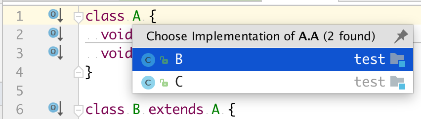 Implement the "Implementations(s)" action · Issue #2258 · flutter/flutter-intellij · GitHub