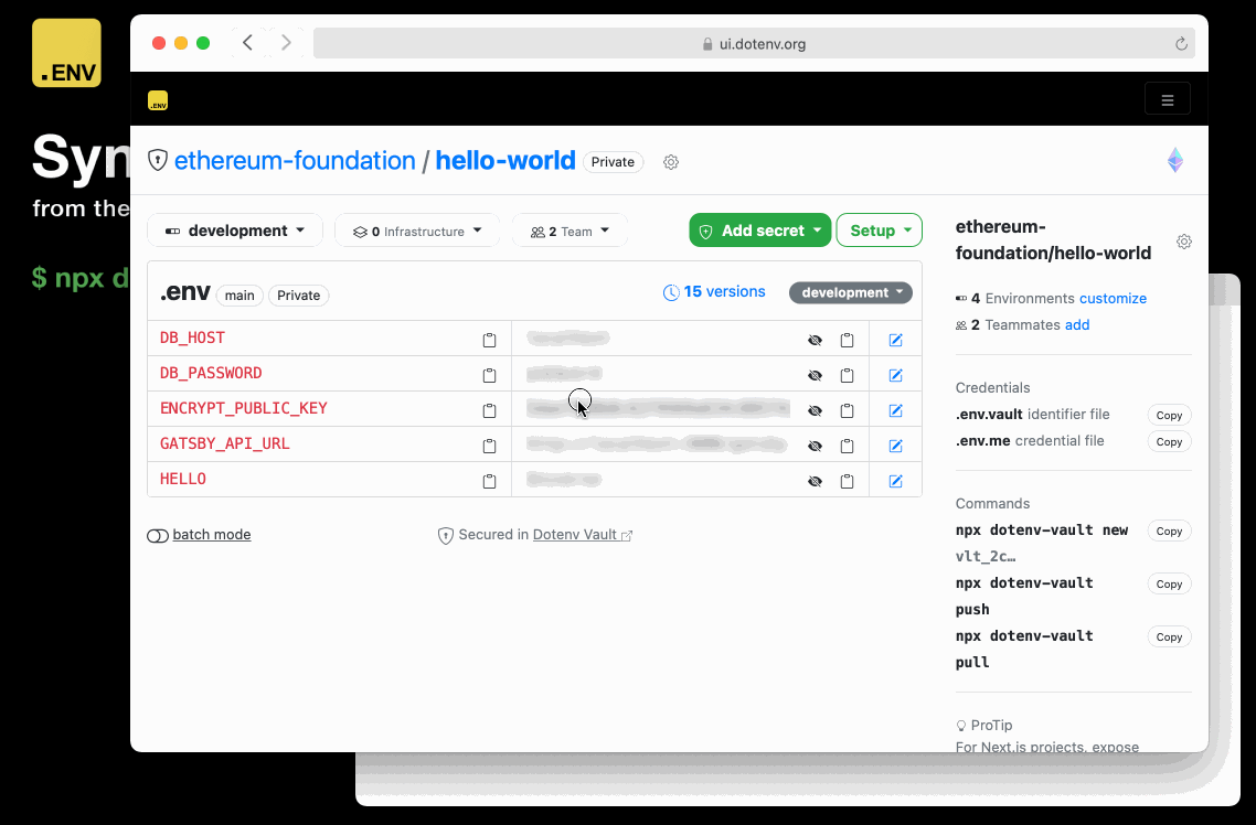 How Does This Compare To Doppler · Issue 134 · Dotenv Org Dotenv Vault · Github