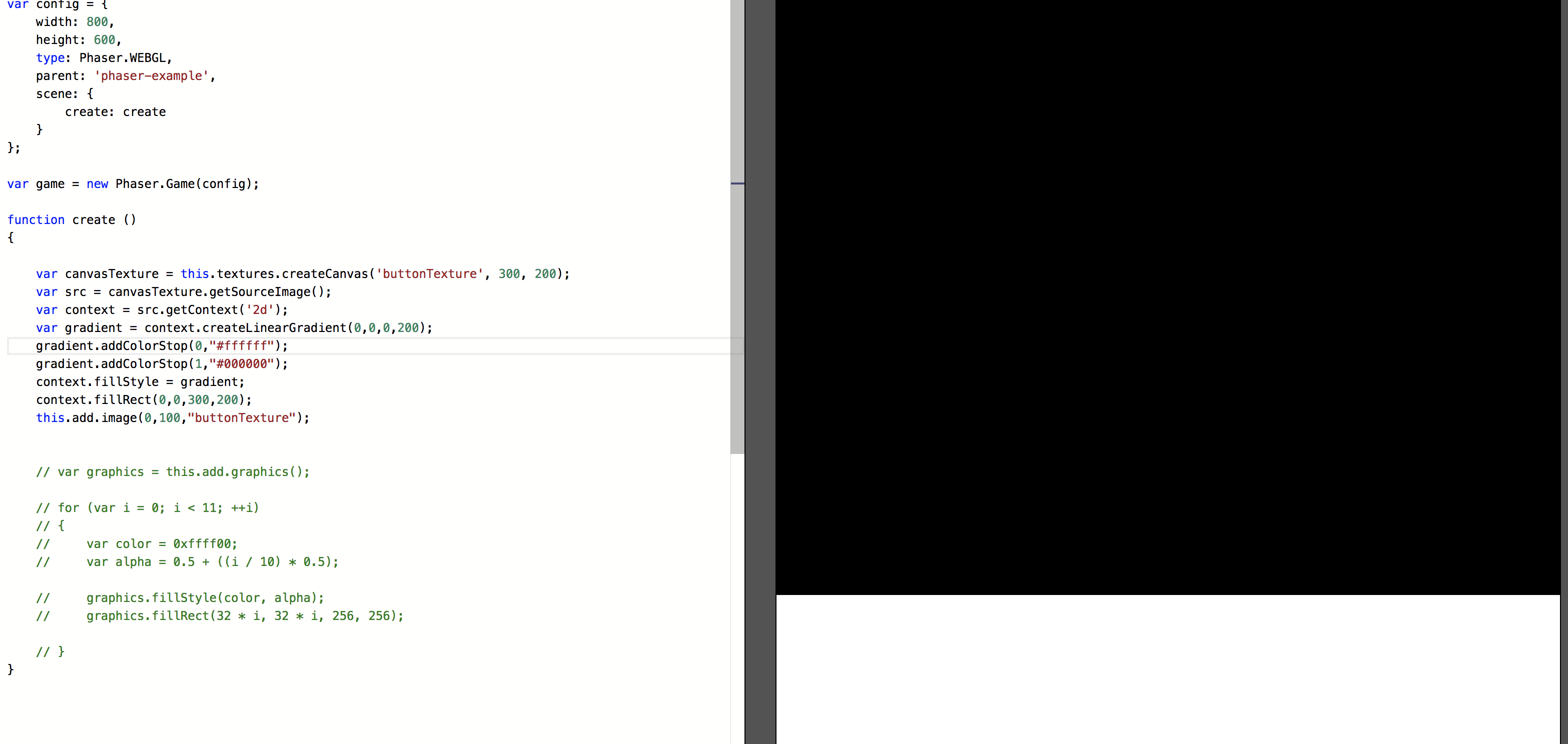 Gradient availability in Graphics GameObject · Issue #3603 · phaserjs/phaser · GitHub