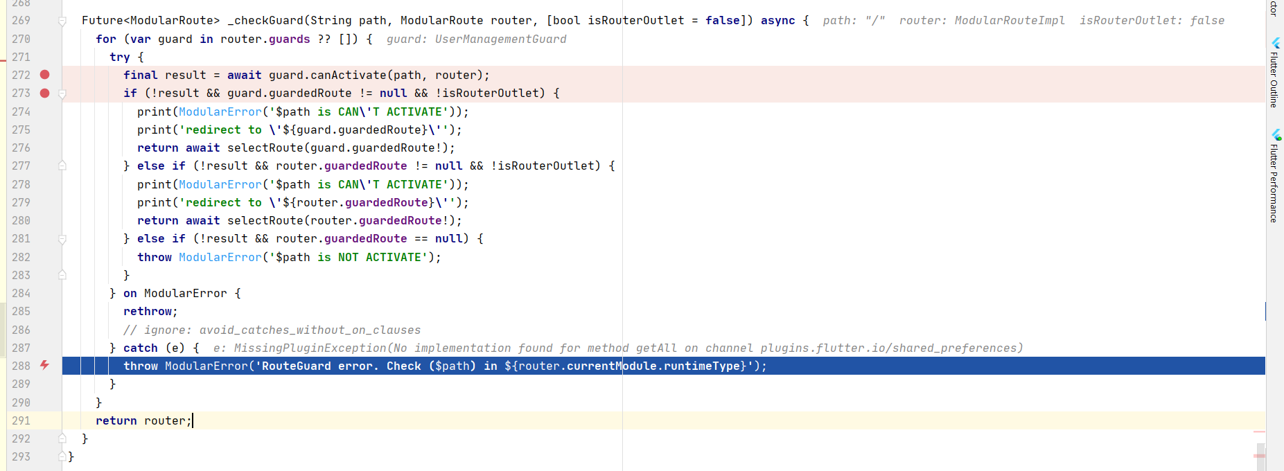 isModuleReady don't work with RouteGuard · Issue #472 · Flutterando/modular · GitHub