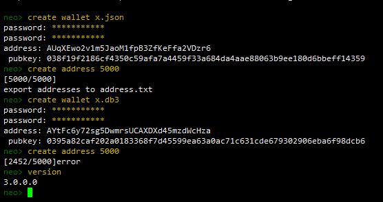 Error Appears When Create Too Many Address · Issue 367 · Neo Projectneo · Github