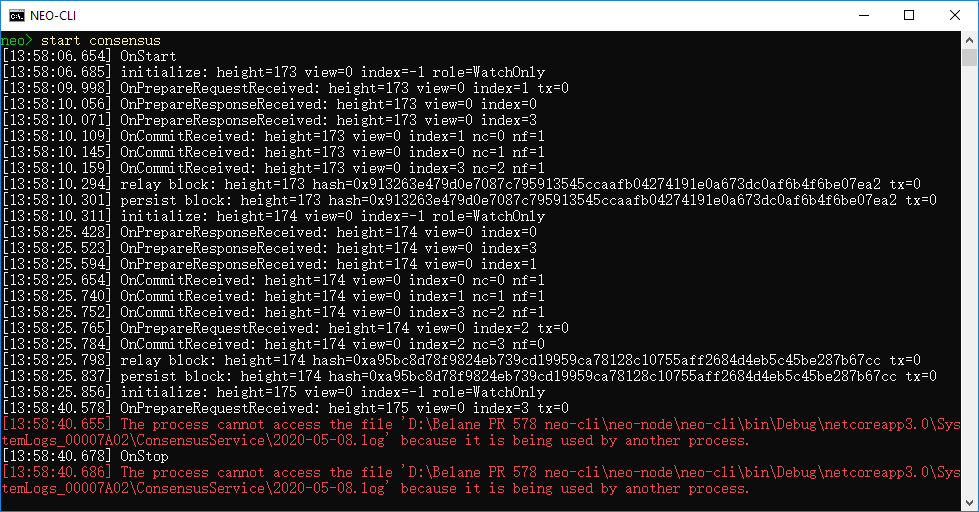 Neo Cli Will Stop Response If Systemlog File Is Open · Issue 237 · Neo