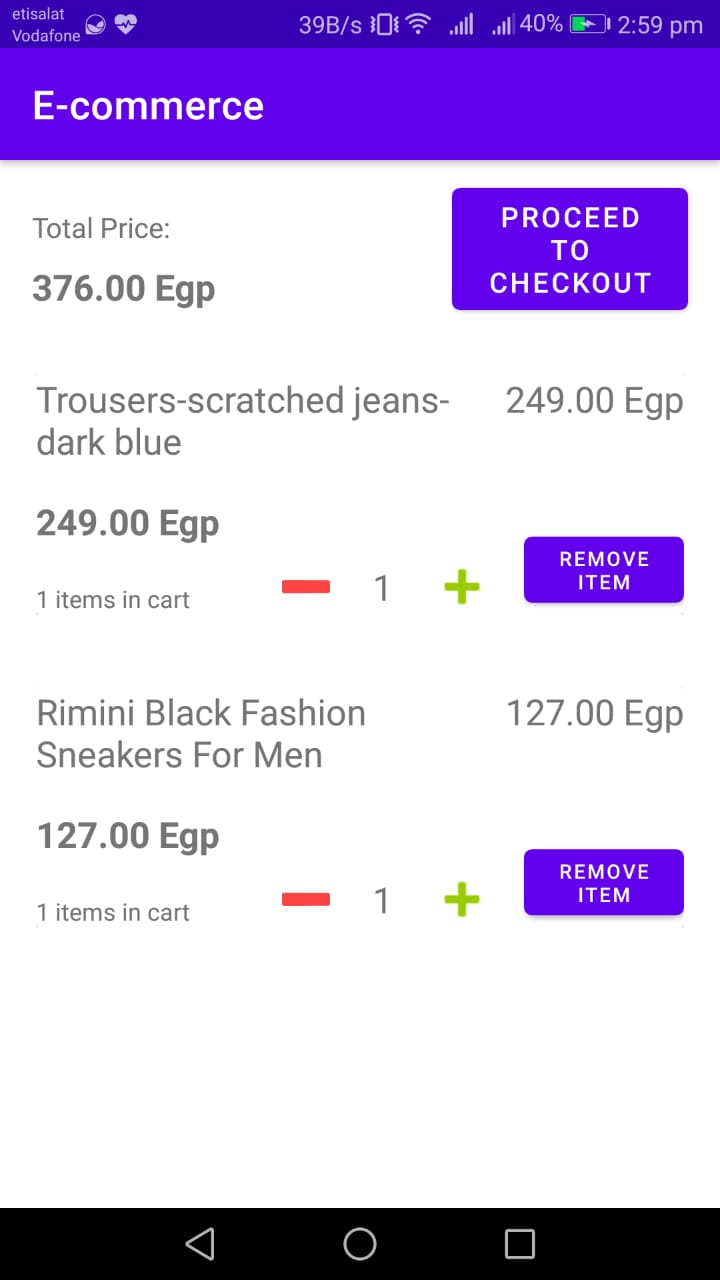 Github Rameznabil Ecommerce Application An Ecommerce Android Application With Java