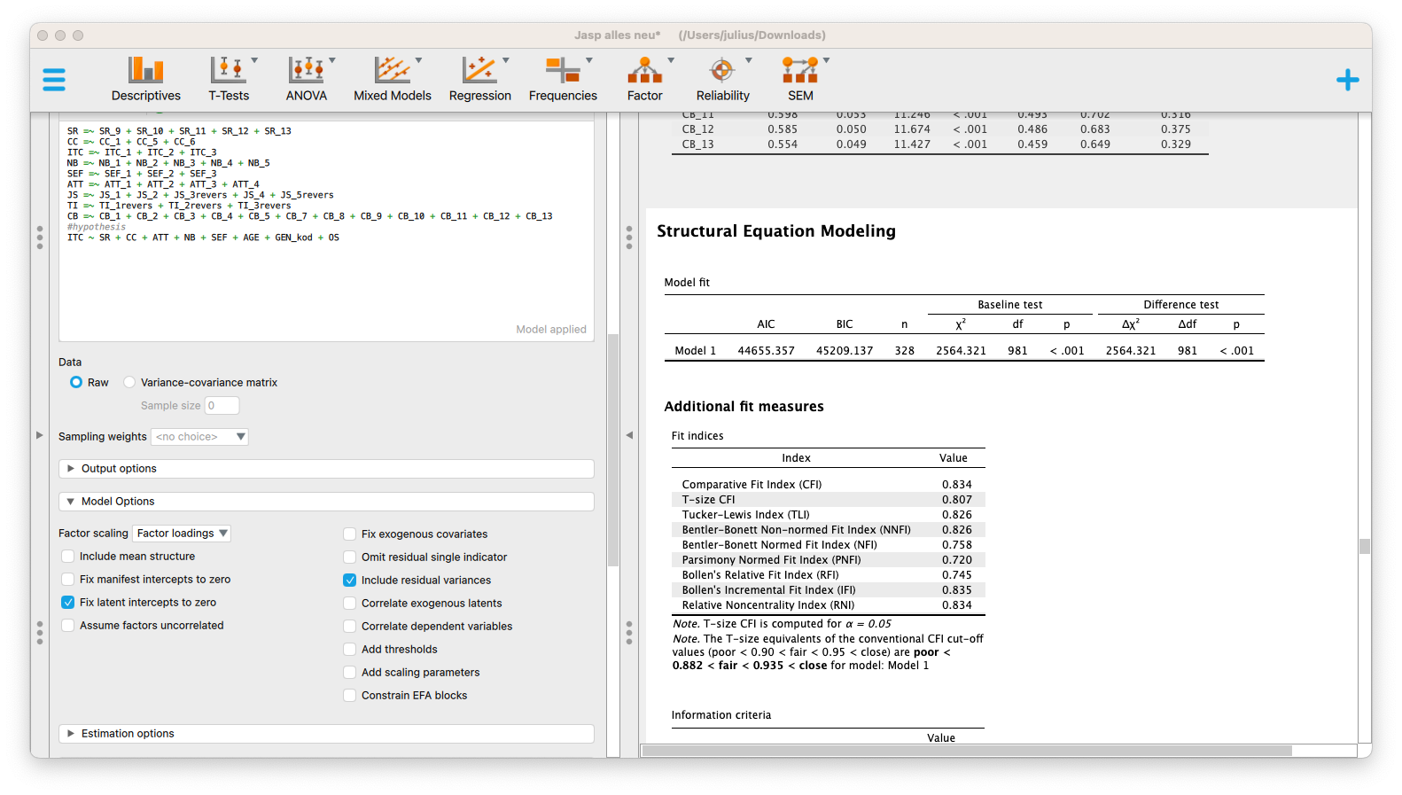 [Bug]: Error messages SEM · Issue #2020 · jasp-stats/jasp-issues · GitHub