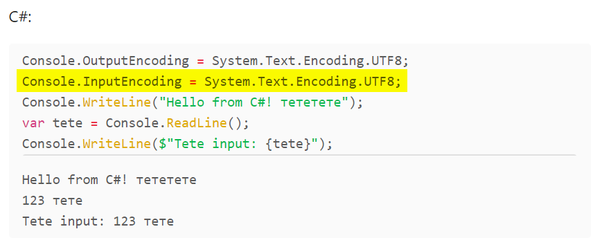 C# encoding problems · Issue #225 · twibiral/obsidian-execute-code · GitHub C# encoding problems · Issue #225 · twibiral/obsidian-execute-code · GitHub