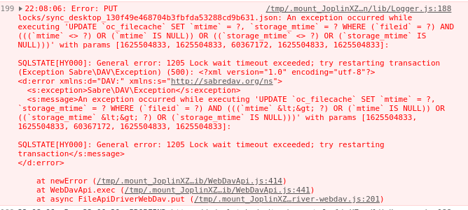 Joplin cannot sync with nextcloud(Sabre/dav error)Sync loop · Issue #5159 · laurent22/joplin ...