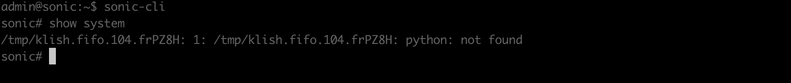 python not present on mgmt-framework docker · Issue #8506 · sonic-net/sonic-buildimage · GitHub