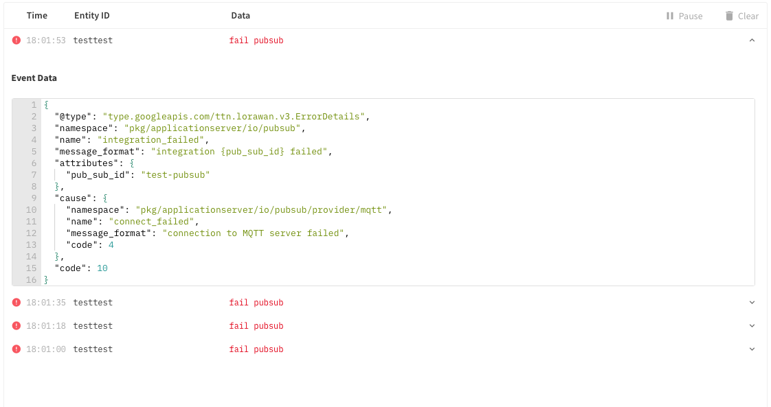 Issues with PubSub · Issue #2500 · TheThingsNetwork/lorawan-stack · GitHub