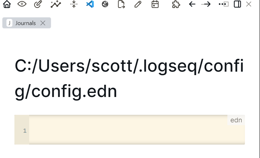 "Edit Global config.edn" on Windows doesn't work · Issue #6754 · logseq/logseq · GitHub