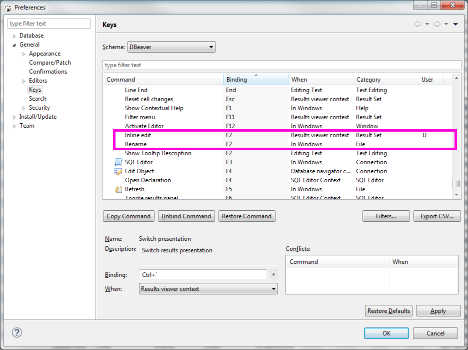 F2 for "inline edit" messes with F2 for "rename" · Issue #1809 ...