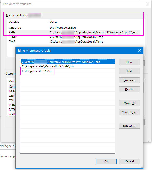 executable program is not recognized even though I have added its directory to system PATH ...