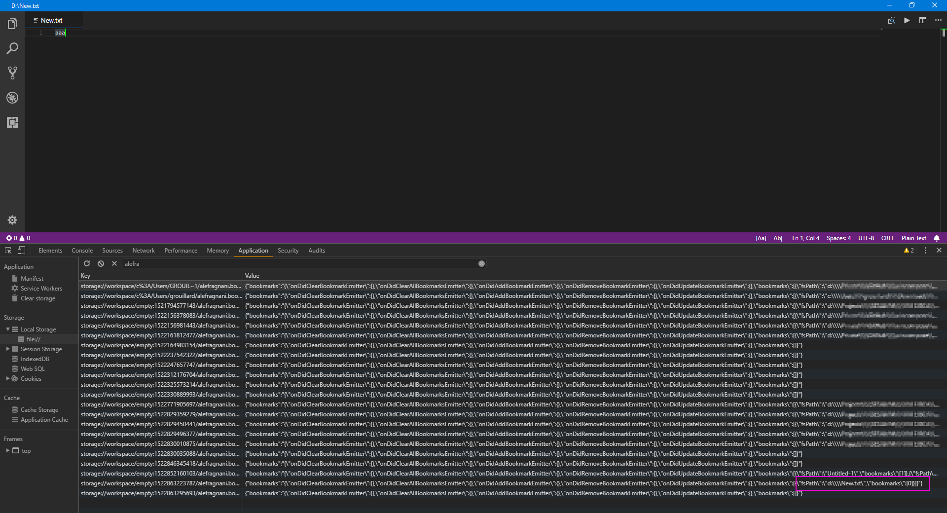 Bookmarks not saved · Issue #99 · alefragnani/vscode-bookmarks · GitHub