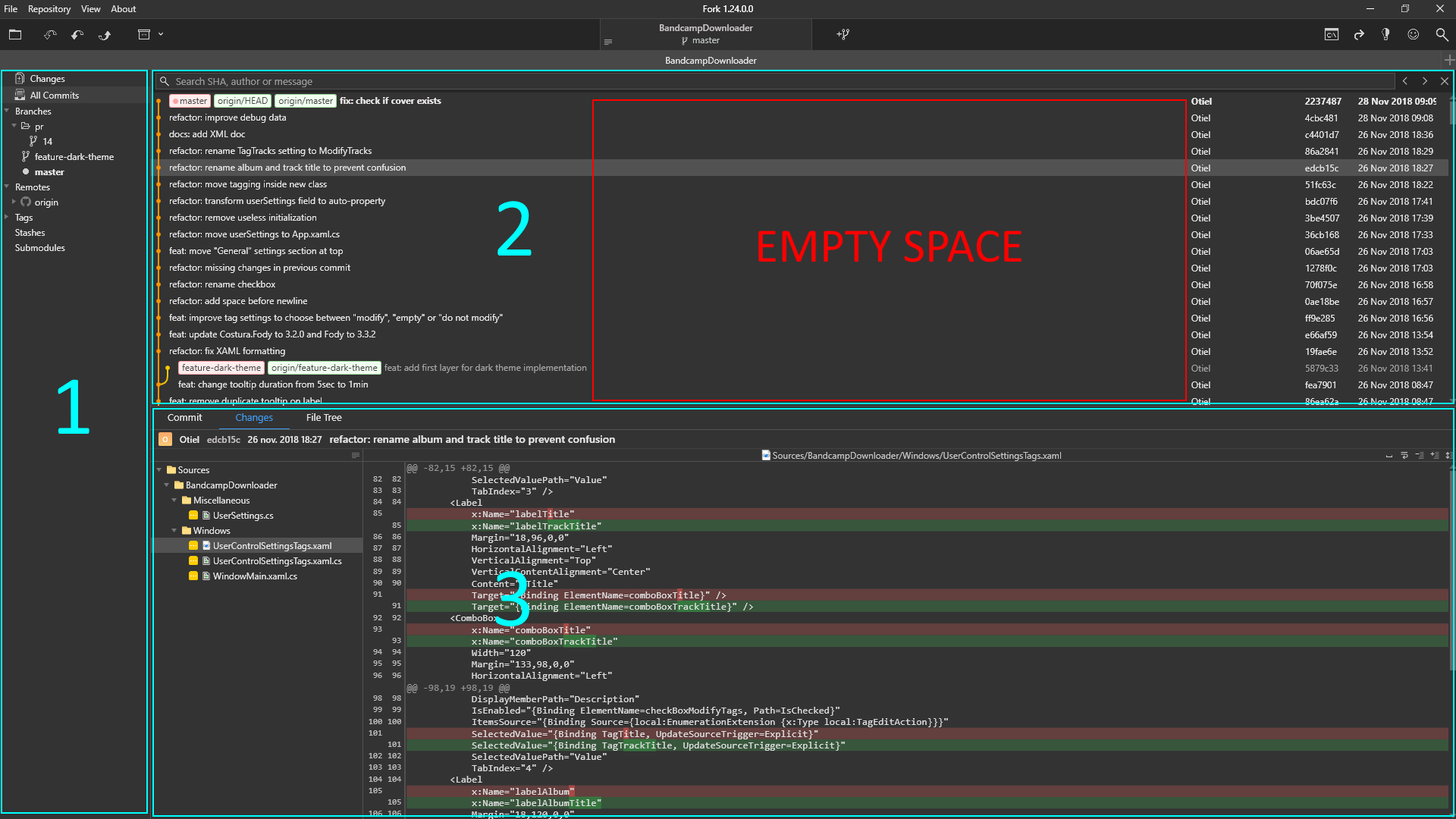Alternative vertical layout · Issue #55 · fork-dev/TrackerWin · GitHub